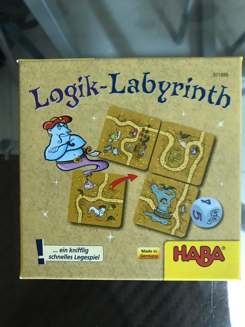 兒童桌上遊戲board game LOGIK LABYRINTH, 興趣及遊戲, 玩具 & 遊戲類 - Carousell