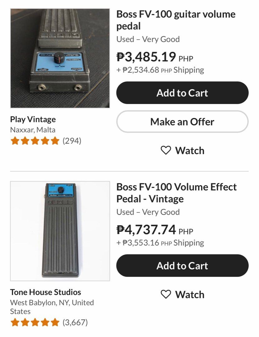 Boss FV100 volume pedal, Audio, Other Audio Equipment on Carousell