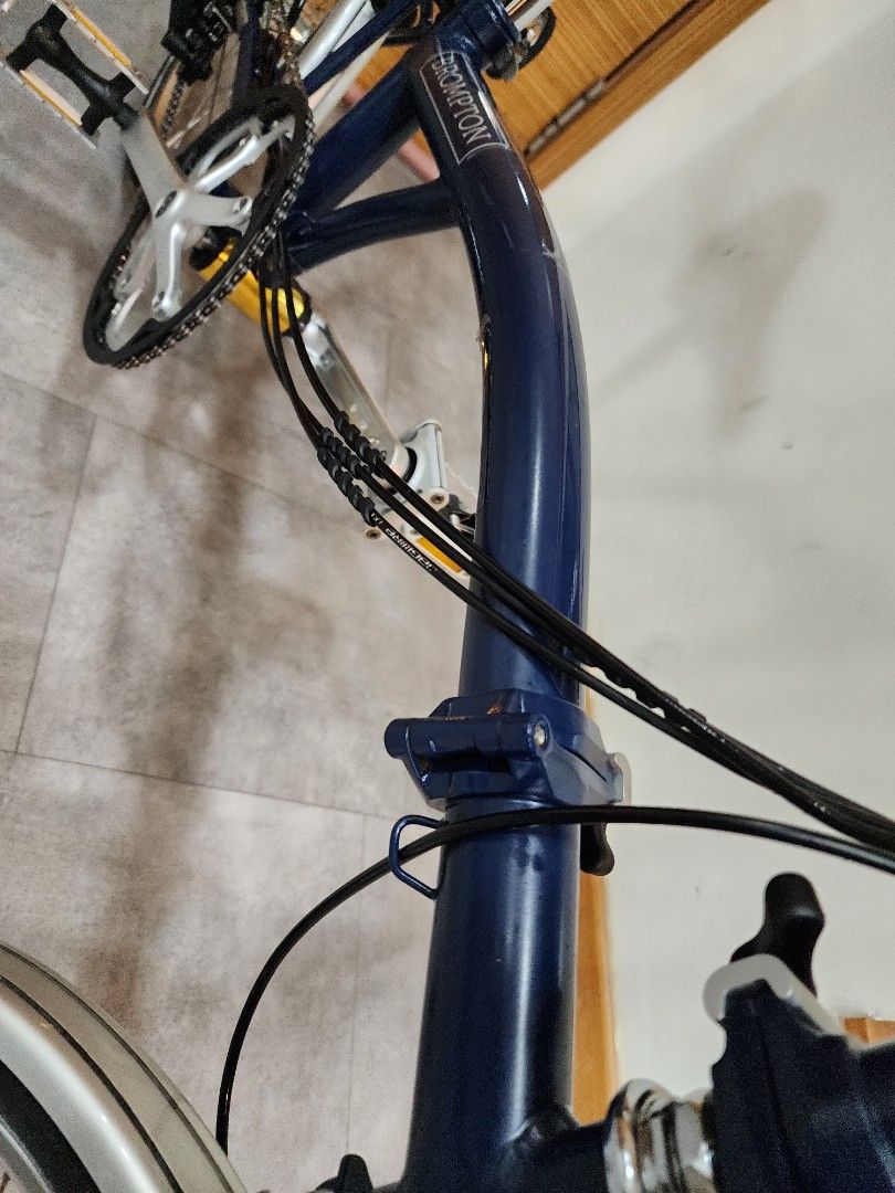 Brompton M6L color Tempest Blue, Sports Equipment, Bicycles & Parts ...