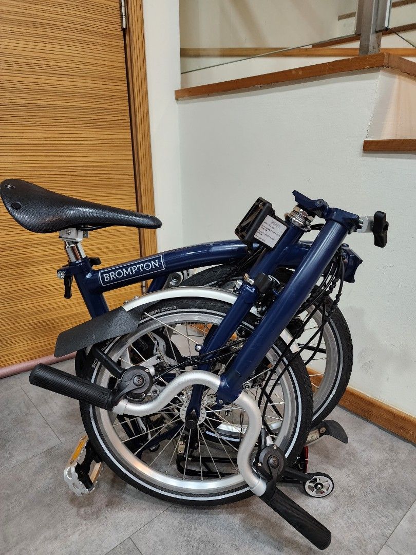 Brompton M6L color Tempest Blue, Sports Equipment, Bicycles & Parts ...
