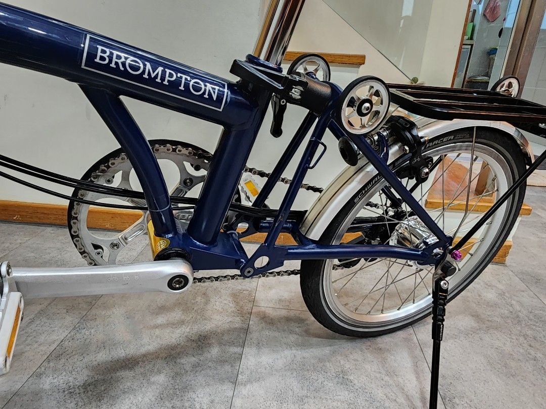 Brompton M6L color Tempest Blue, Sports Equipment, Bicycles & Parts ...