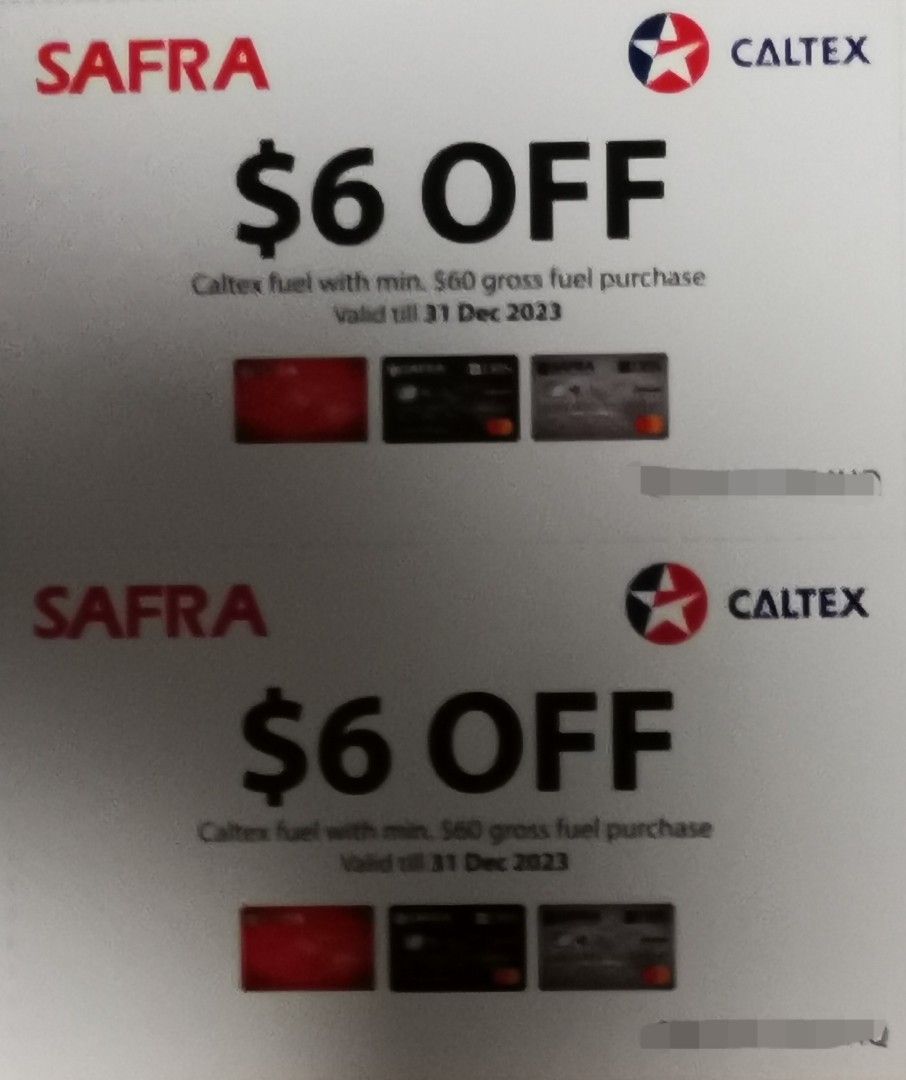 Caltex vouchers, Tickets & Vouchers, Vouchers on Carousell