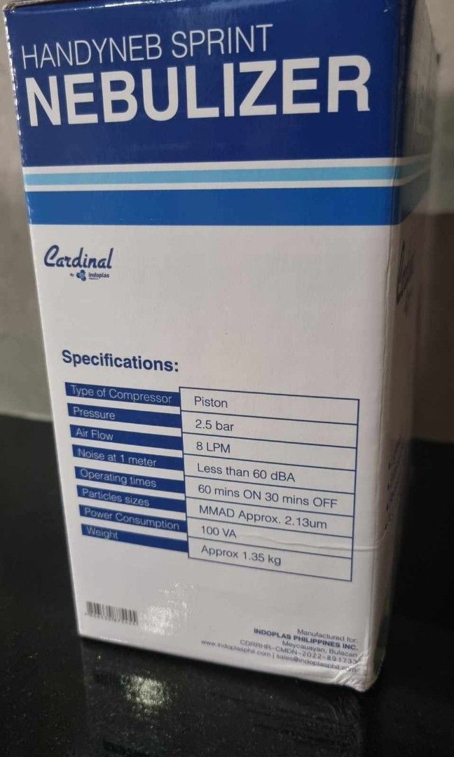 Cardinal Handyneb Piston Type Nebulizer, Health & Nutrition, Medical ...