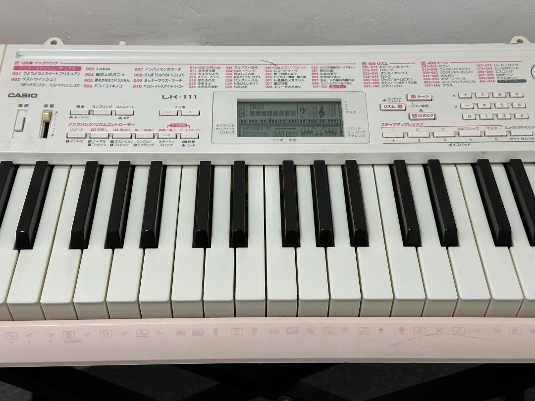 Casio LK-111 Electronic Keyboard 61 Semi Weighted Piano Key Keyboard ...