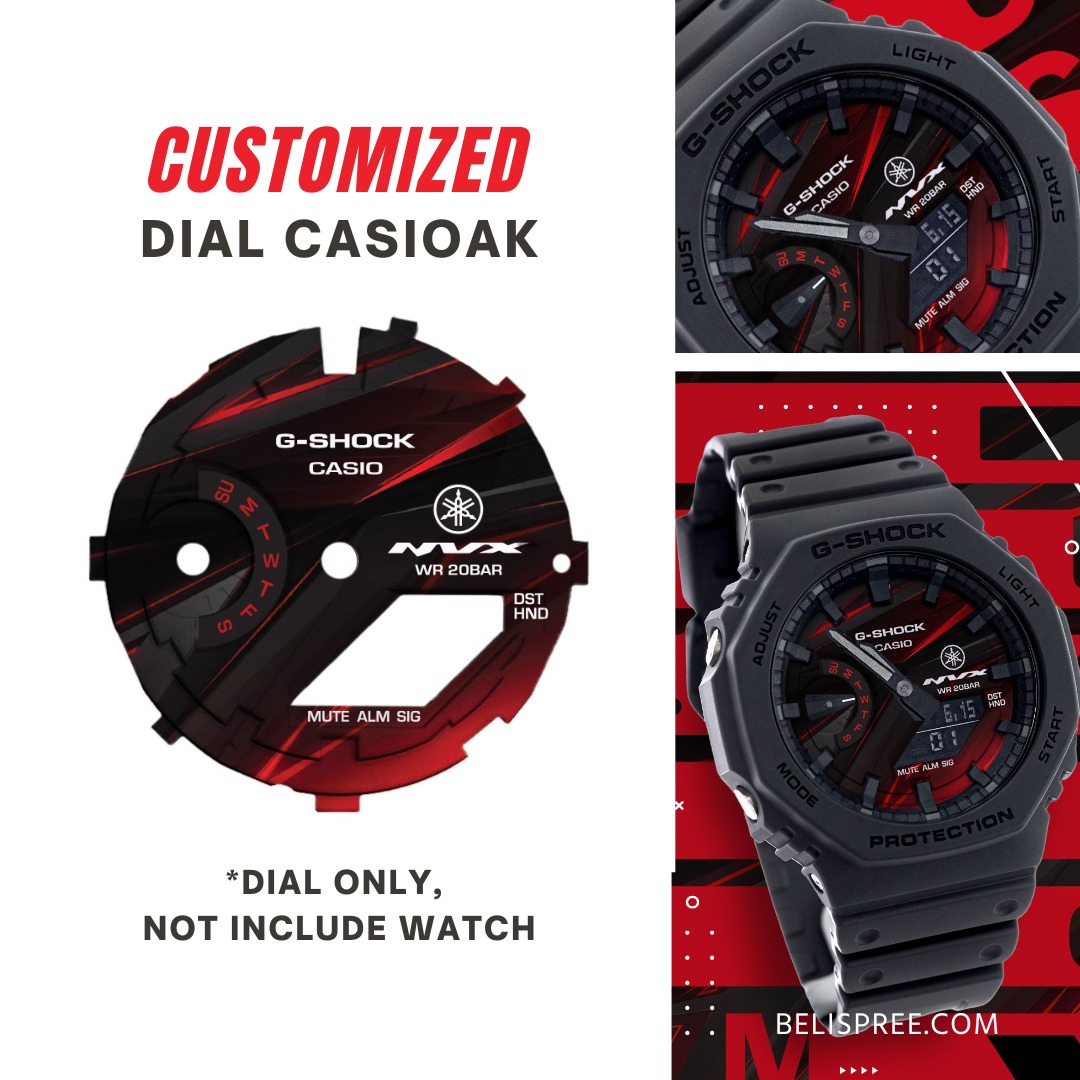 CasiOak Dial G Shock GA 2100 Custom Logo NVX Yamaaha Sport Design ...