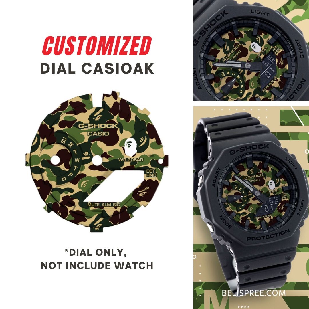 CasiOak Dial G Shock GA 2100 Custom Logo NVX Yamaaha Sport Design ...