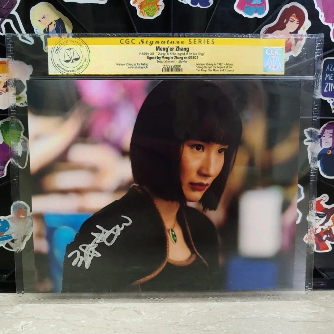 CGC SS Signed Photo (Meng'er Zhang / Millie Bobby Brown / Val Kilmer ...