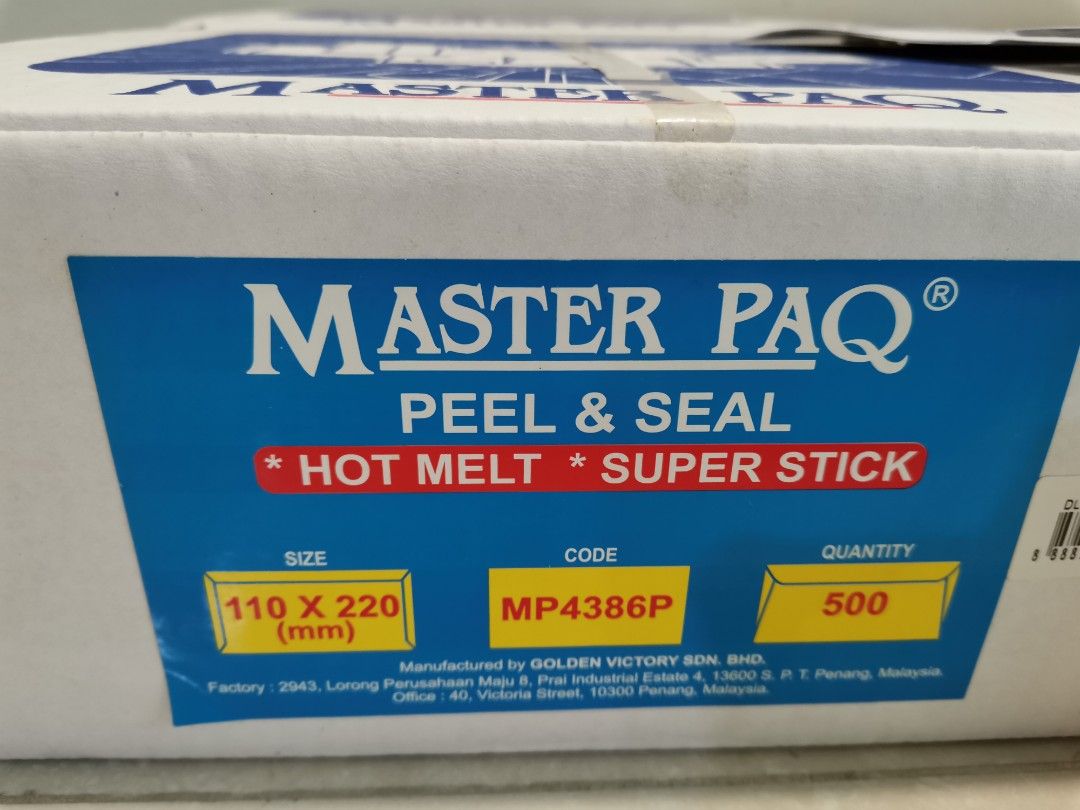 Cheapest Brand New Master Paq Peel & Seal No Window White Envelope (110 ...