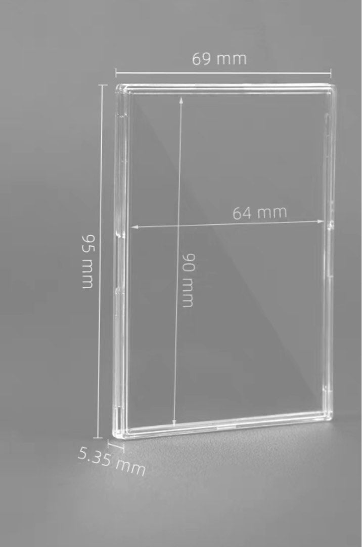 Clear Pokemon/Panini Card Shell/display holder, Hobbies & Toys, Toys ...