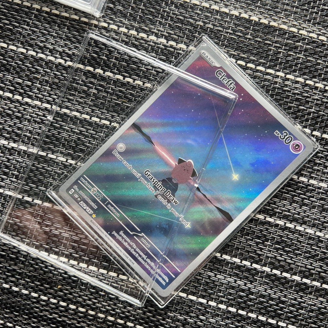 Clear Pokemon/Panini Card Shell/display holder, Hobbies & Toys, Toys ...