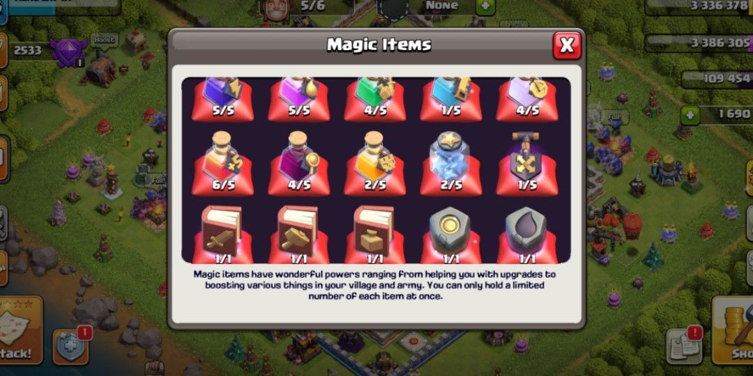 Coc Th12 Max Defense (6 builders, 707 cwl medals, many magic items, 1 ...