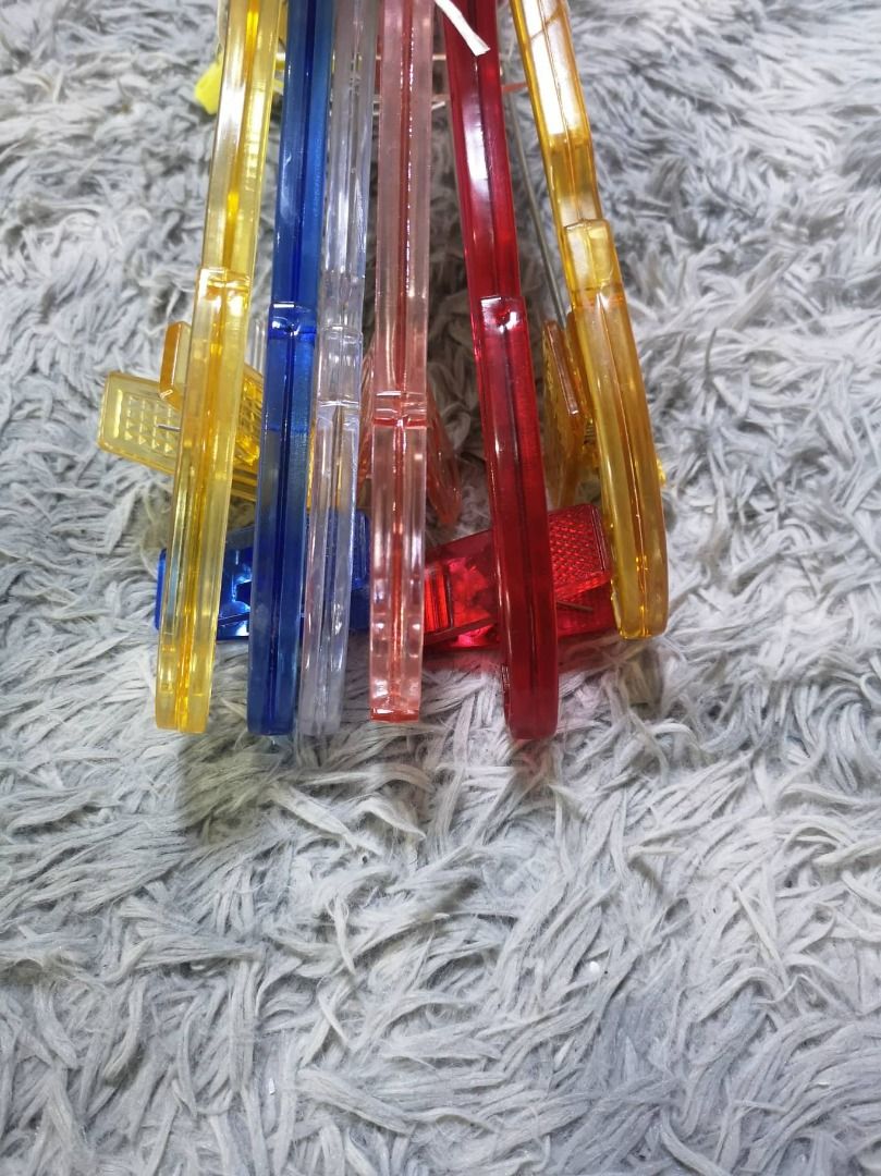 Colored Transparent Plastic Pants Hanger, Furniture & Home Living, Home ...