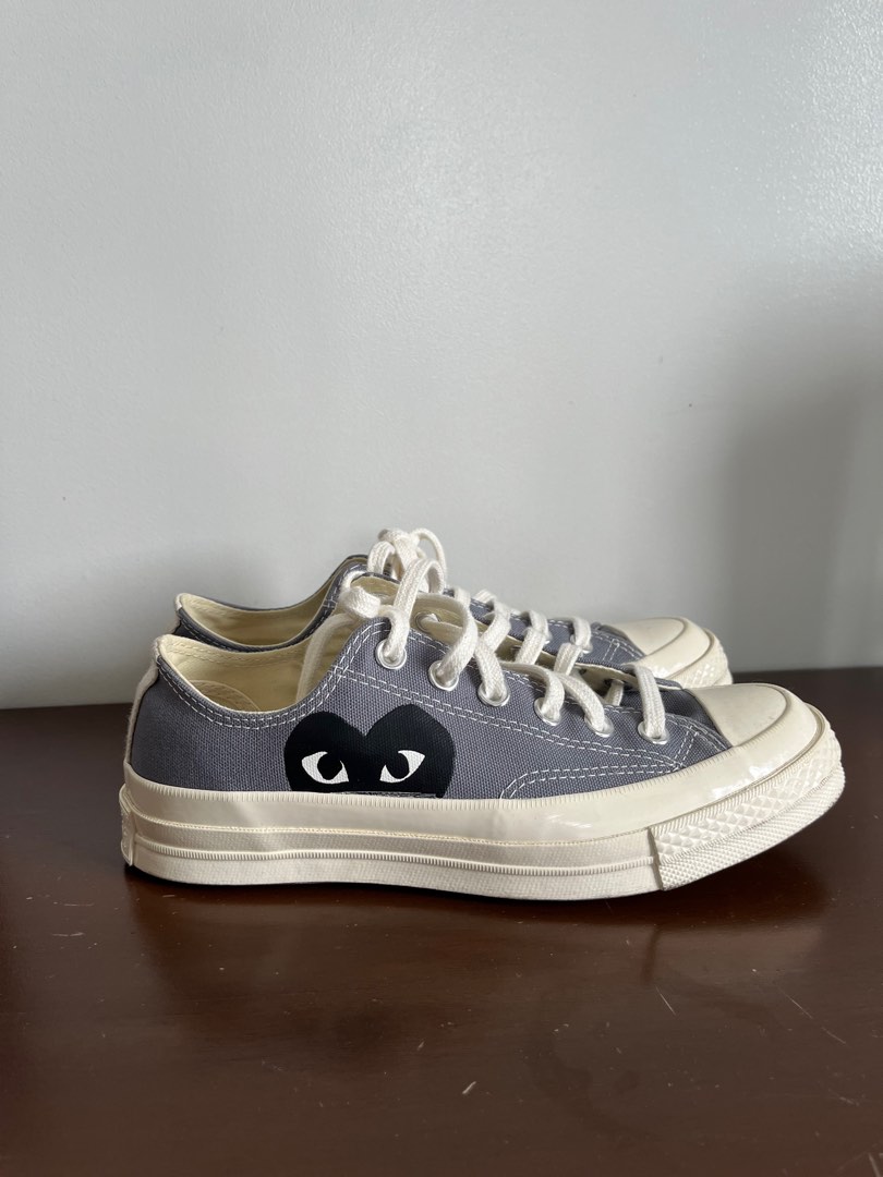 Converse CDG (Gray), Women's Fashion, Footwear, Sneakers on Carousell