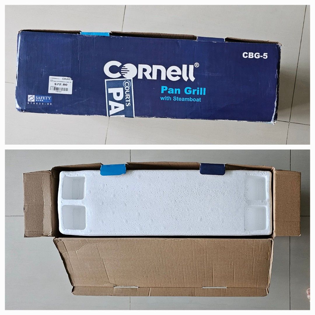 Cornell Pan Grill with Steamboat, Model GBG-5, 1500W, 220-240V 50 Hz ...