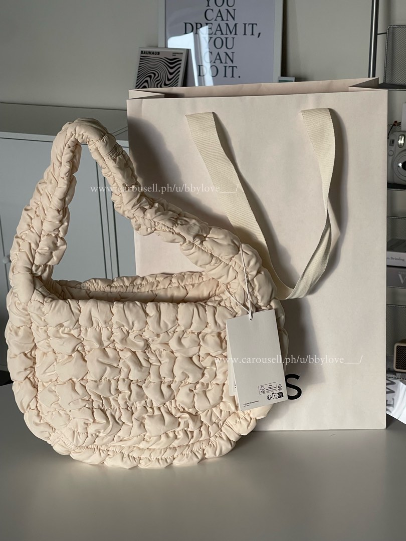 COS Quilted Mini Bag (Off-white), Women's Fashion, Bags & Wallets ...