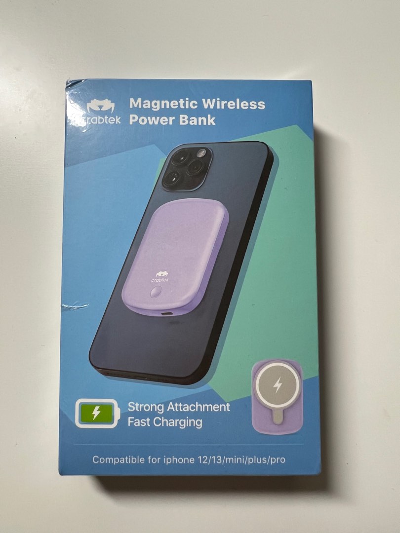 Crabtek Magnetic Wireless Powerbank, Mobile Phones & Gadgets, Mobile ...