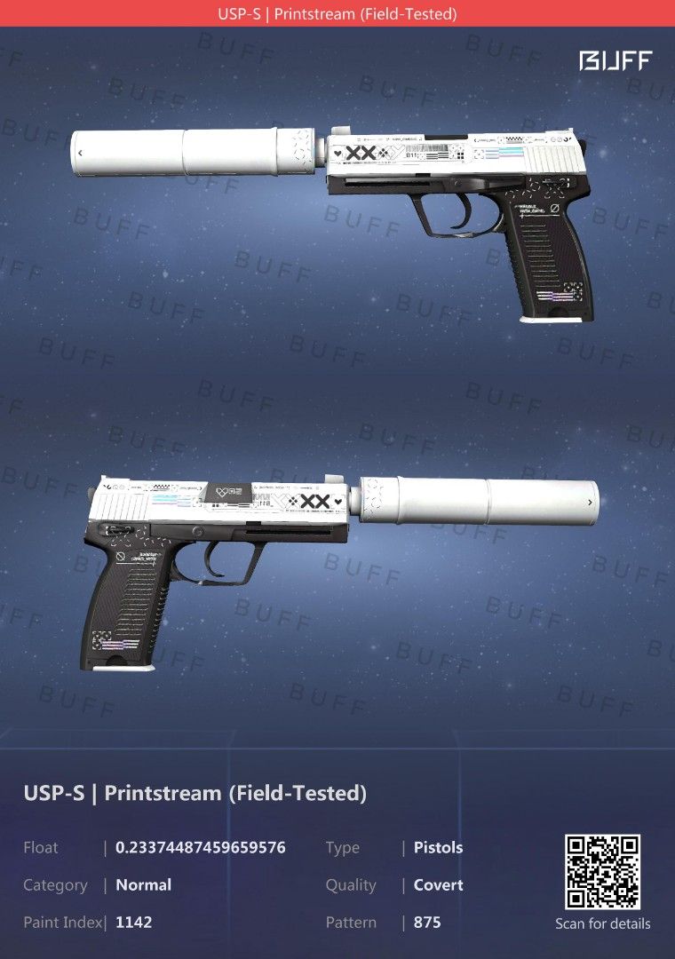 CSGO CS2 USP S PRINTSTREAM, Video Gaming, Gaming Accessories, In-Game Products on Carousell