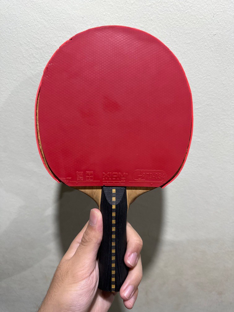 Custom Table tennis racket. Xiom & Mark V, Sports Equipment, Sports & Games, Racket & Ball ...