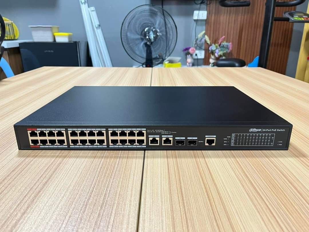 DAHUA DH-PFS4226-24ET-240 Layer 2 PoE Switch 24-port Managed PoE Switch ...