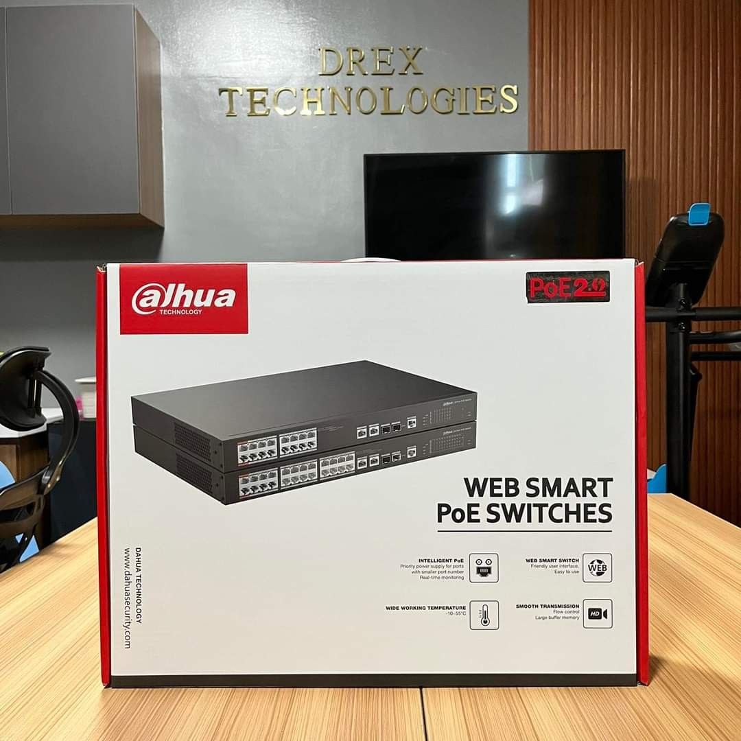 DAHUA DH-PFS4226-24ET-240 Layer 2 PoE Switch 24-port Managed PoE Switch ...