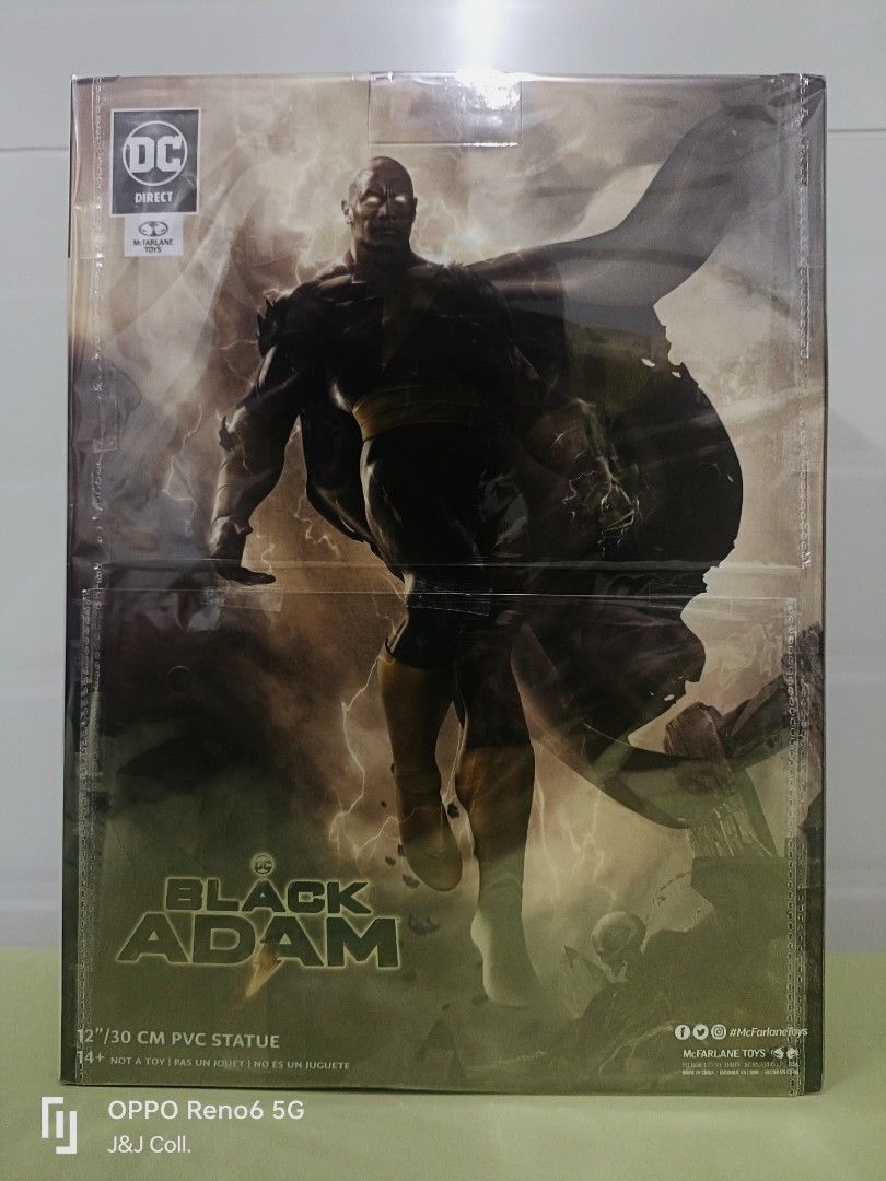 DC Direct Black Adam 12-Inch Posed Statue by McFarlane MISB, Hobbies ...