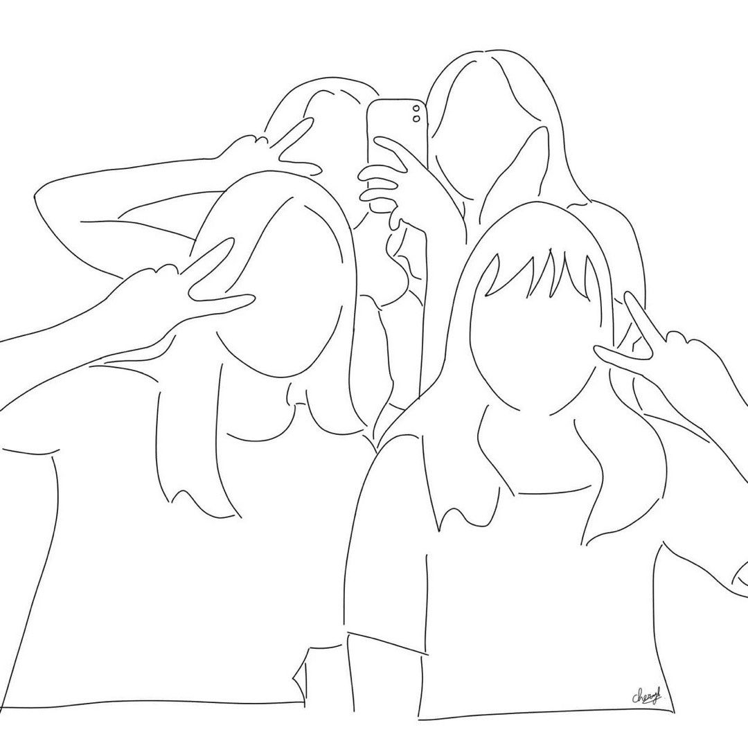 Digital Line Art Illustration, Hobbies & Toys, Art & Prints on Carousell