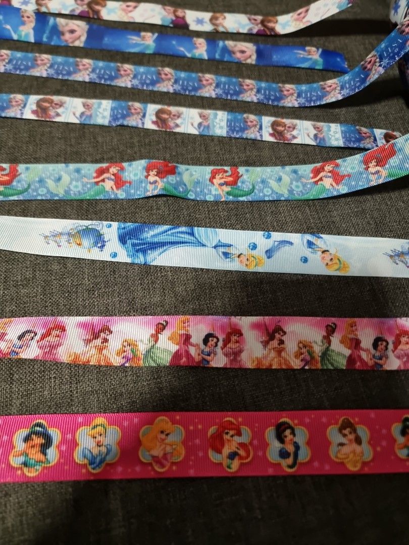 Disney character ribbon / frozen ribbon / princess ribbon, Hobbies ...