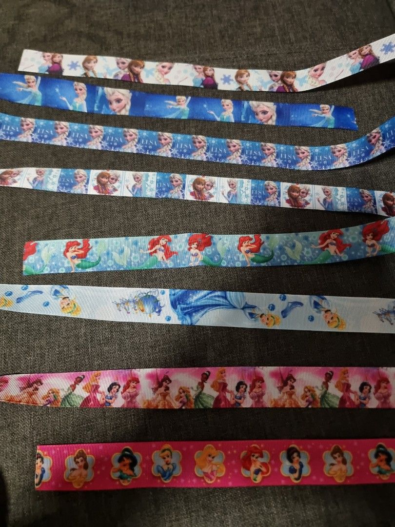 Disney character ribbon / frozen ribbon / princess ribbon, Hobbies ...