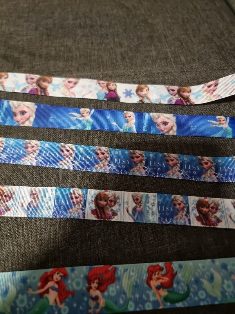 Disney character ribbon / frozen ribbon / princess ribbon, Hobbies ...