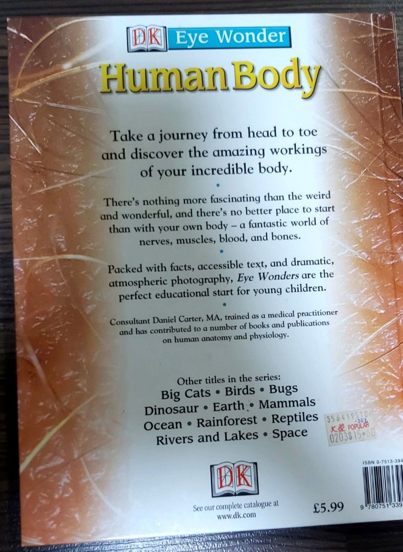 DK - HUMAN BODY Book, Hobbies & Toys, Books & Magazines, Children's ...