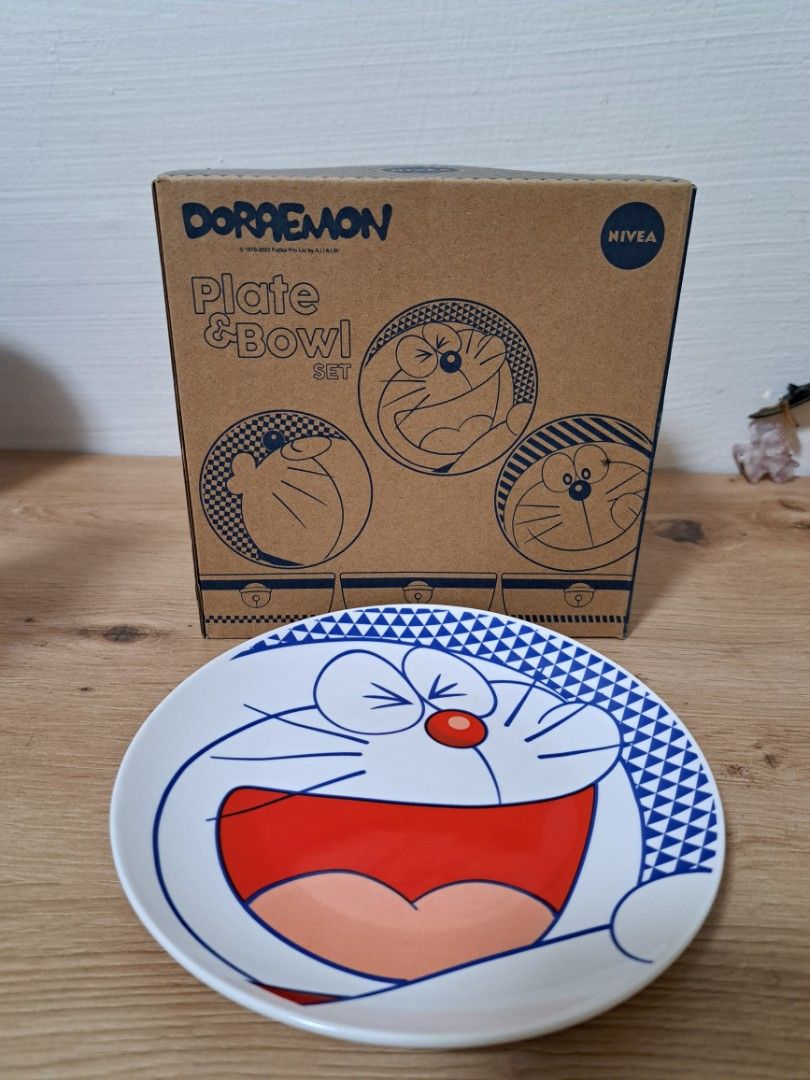 Doraemon ceramic plate and bowl set, TV & Home Appliances, Kitchen ...