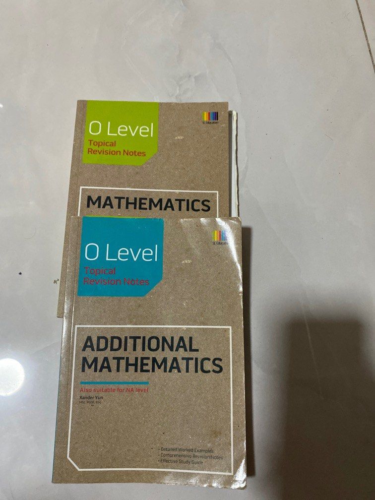 E Math/A Math Topical Revision Notes, Hobbies & Toys, Books & Magazines ...