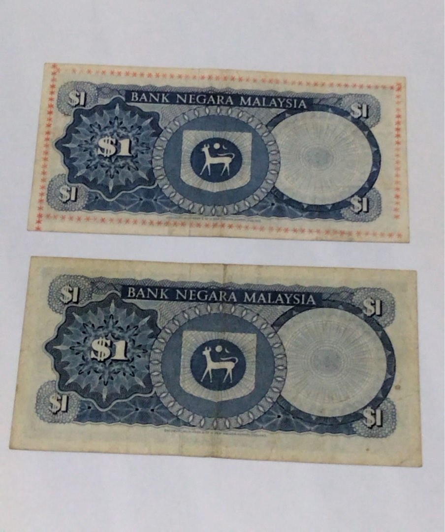 Error Print $1 Ringget Malaysia Note, Hobbies & Toys, Memorabilia ...