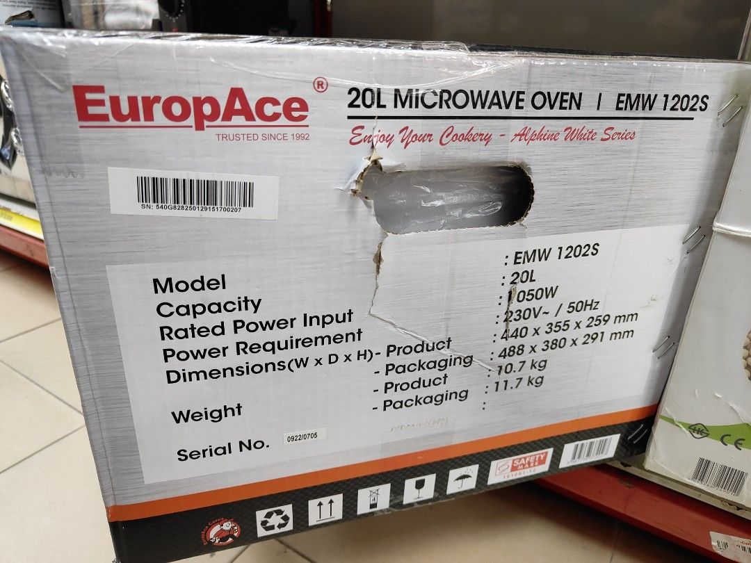 Europace Microwave Oven 20L, TV & Home Appliances, Kitchen Appliances ...