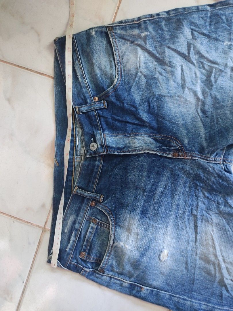 Evisu double back pocket jorts, Men's Fashion, Bottoms, Shorts on Carousell