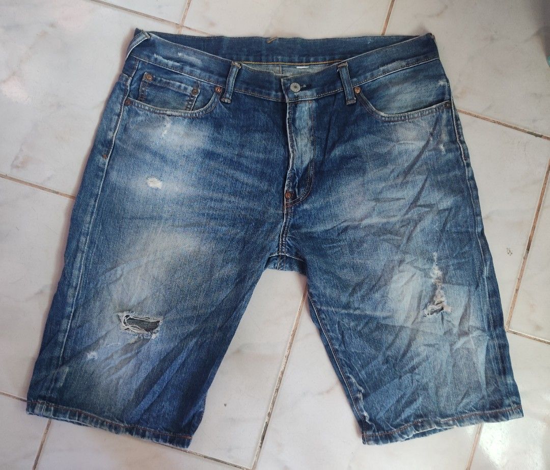 Evisu double back pocket jorts, Men's Fashion, Bottoms, Shorts on Carousell
