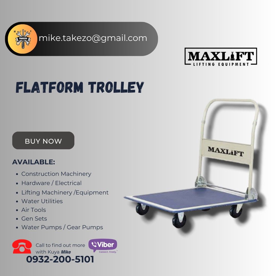 Flatform Trolley, Commercial & Industrial, Industrial Equipment on ...