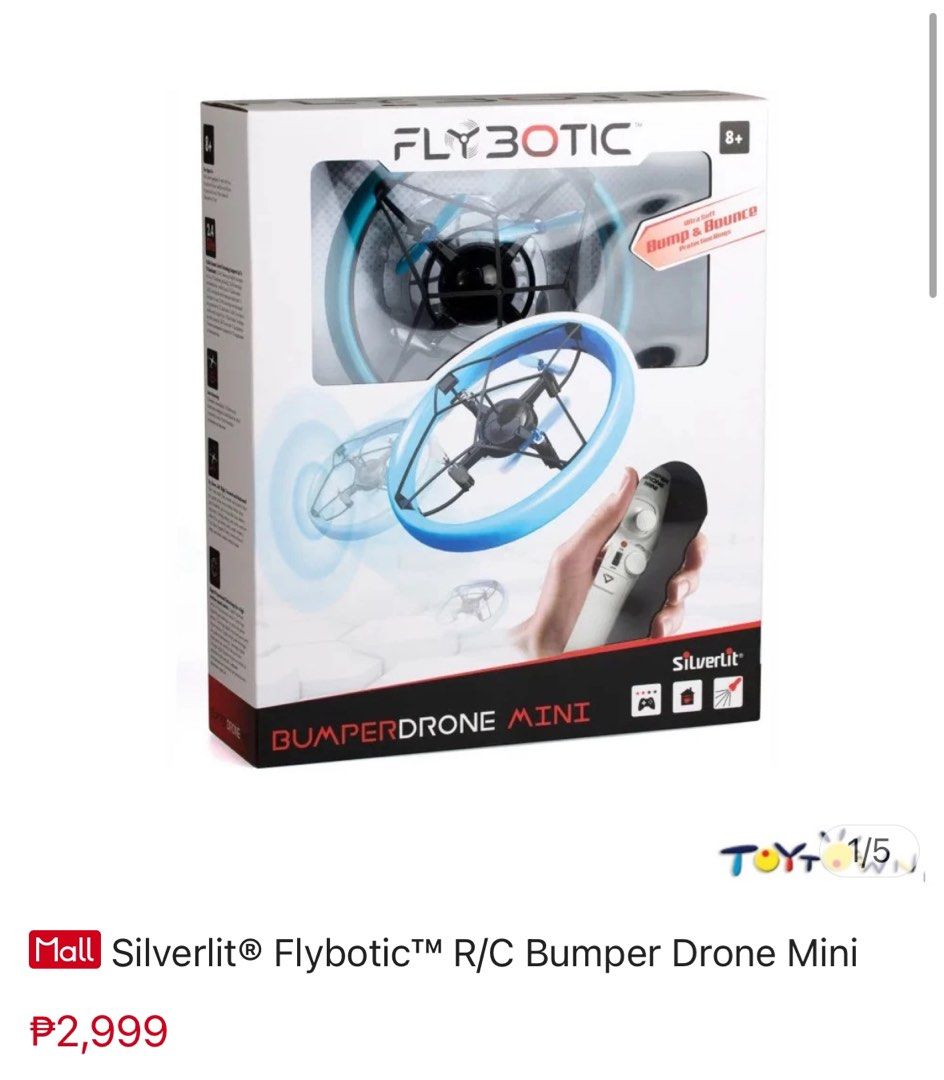 Flybotic bumper drone mine, Hobbies & Toys, Toys & Games on Carousell