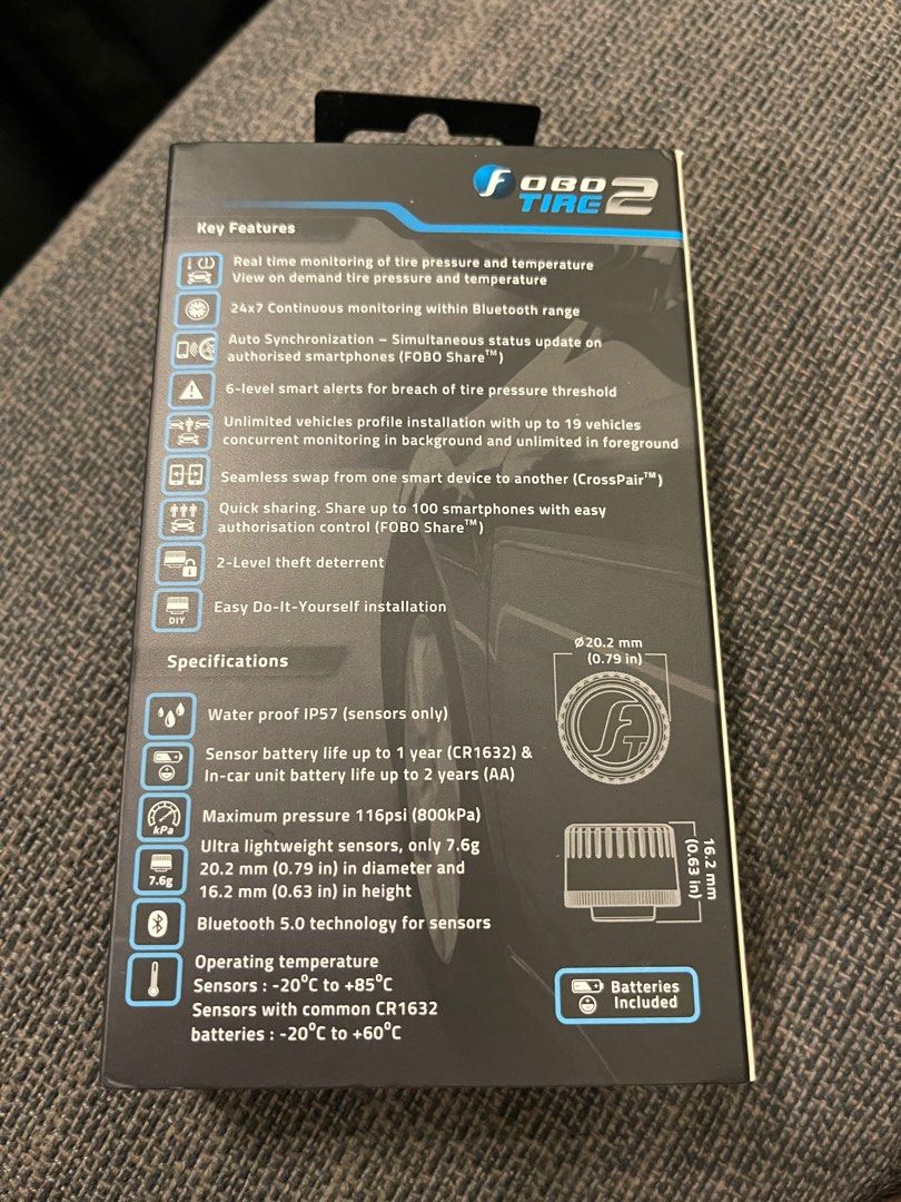FOBO Tire 2 TPMS, Auto Accessories on Carousell