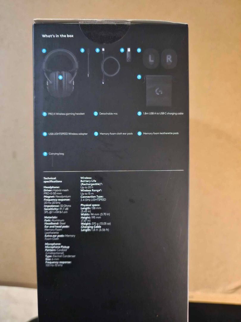 FS: LOGITECH G PRO X WIRELESS GAMING HEADSET, Computers & Tech, Parts ...