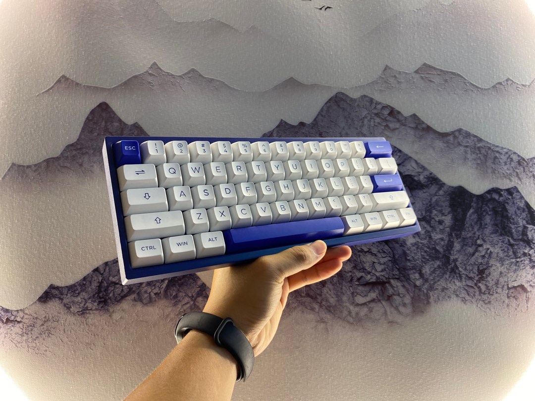 [FULL SET]Bakeneko60 O-Ring mounted OG mechanical keyboard, Computers ...