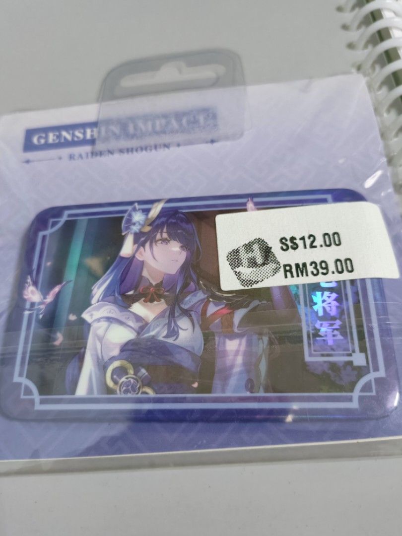 Genshin Raiden Shogun badge/pin, Hobbies & Toys, Memorabilia ...