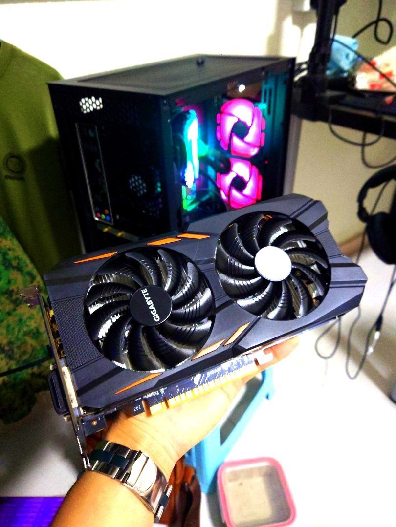 Gigabyte GTX 1050Ti Nvidia GPU Graphics Card computer parts broken ...