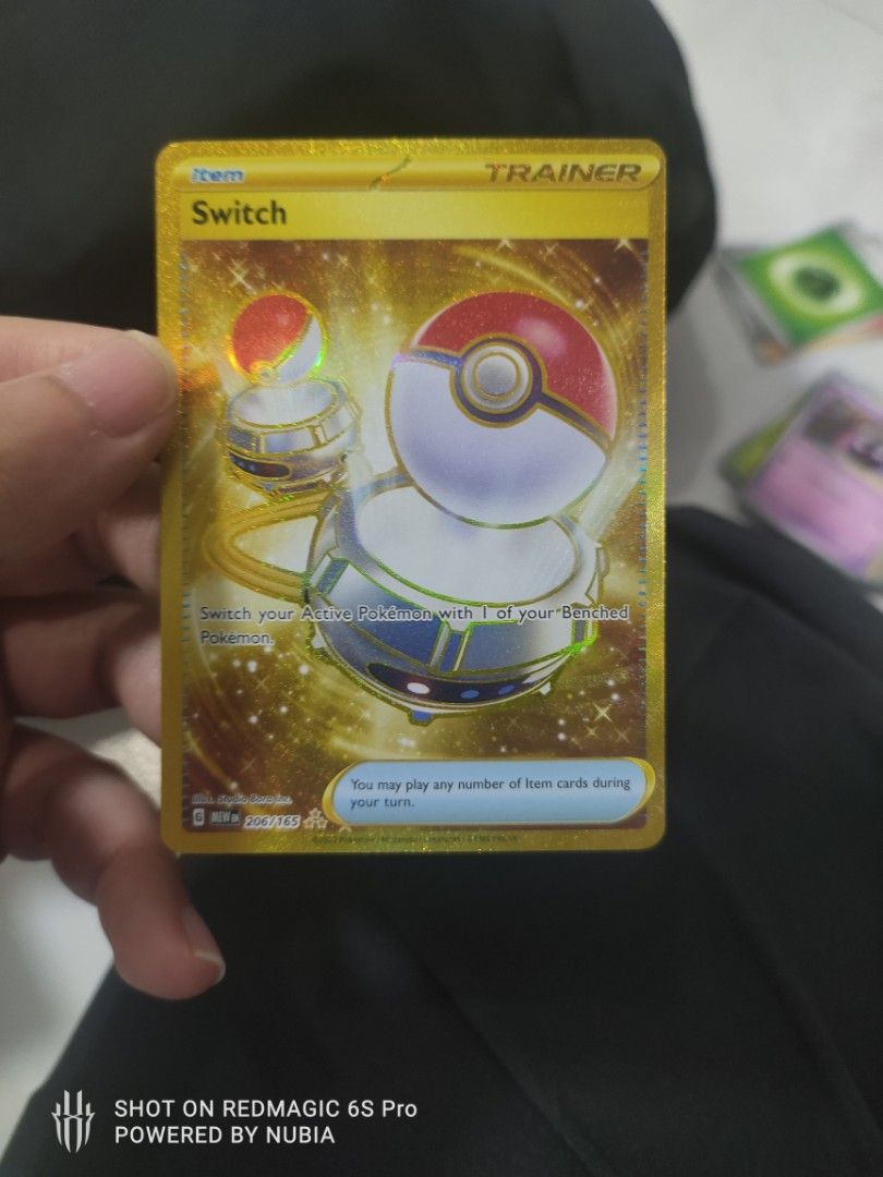 Golden switch ptcg 151, Hobbies & Toys, Toys & Games on Carousell