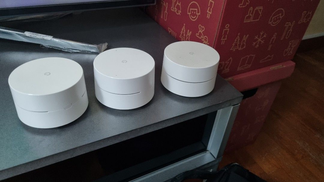 3 units of Google Wifi Mesh model AC1304, Computers & Tech, Parts ...