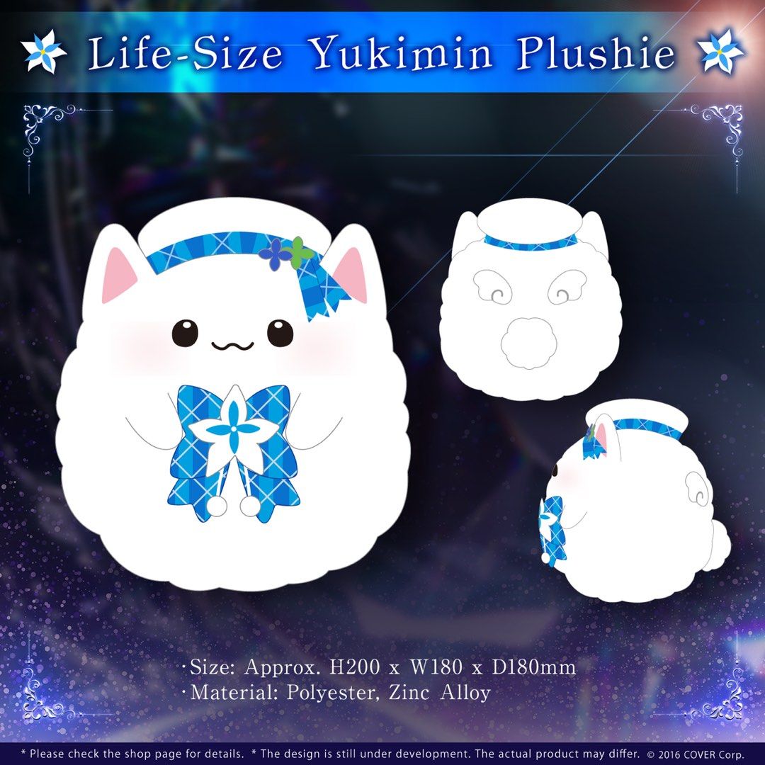 Hololive Yukihana Lamy Yukimin Plushie, Hobbies & Toys, Memorabilia ...
