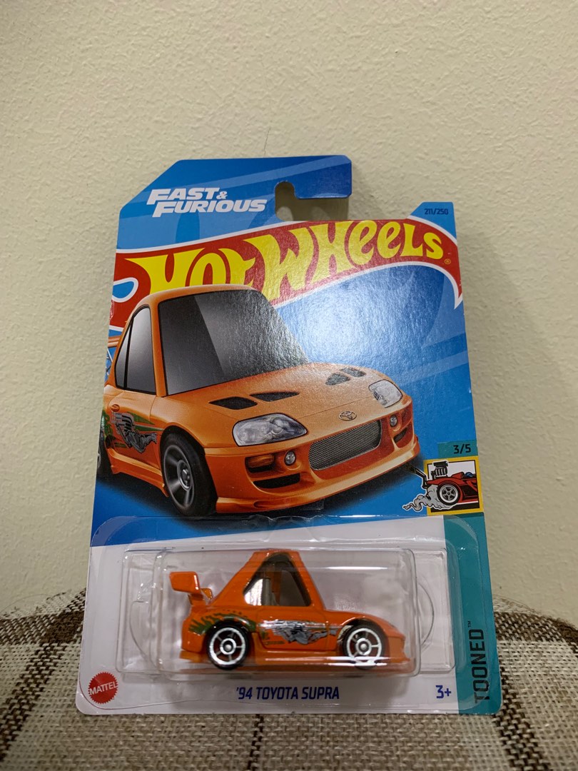 Hot Wheels Tooned Toyota Supra, Hobbies & Toys, Toys & Games on Carousell