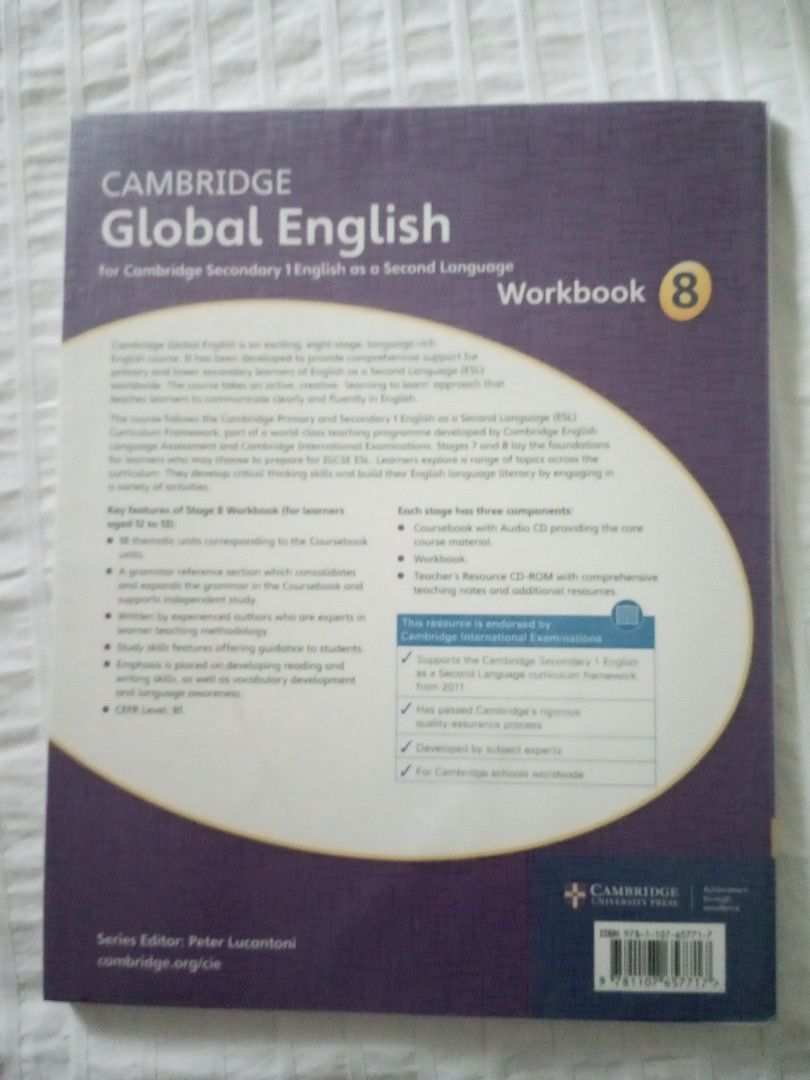 IGCSE CAMBRIDGE GLOBAL ENGLISH WORKBOOK ENGLISH AS A SECOND LANGUAGE ...