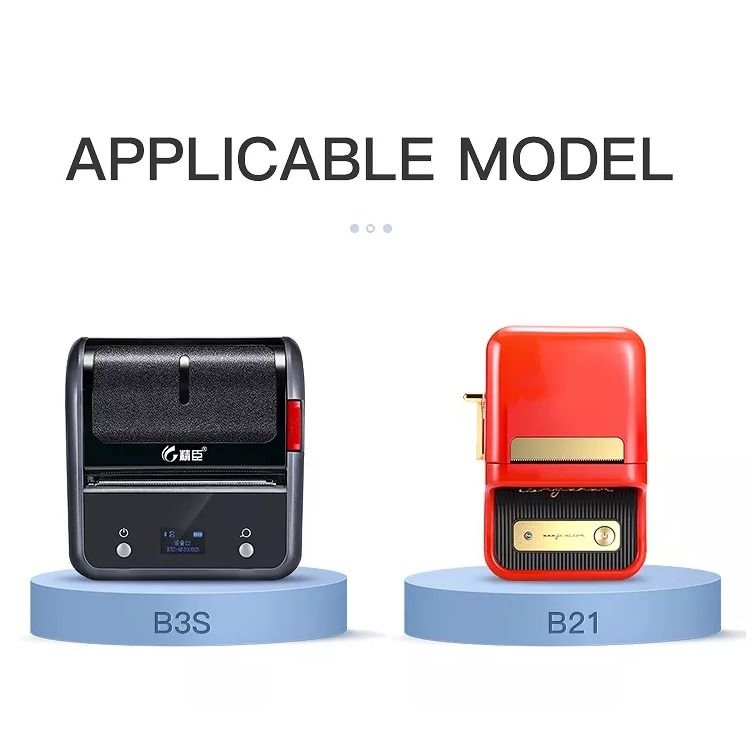 NIIMBOT B21 B3s 1Roll stickers waterproof name tag label sticker price ...