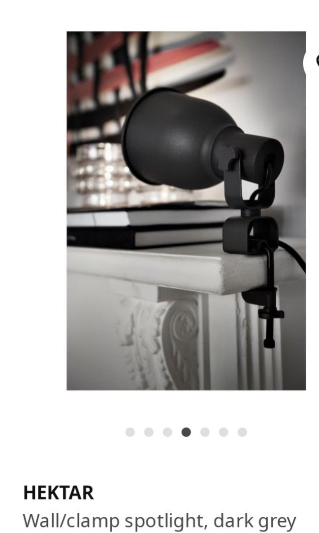 IKEA HERTAR Lamp Series 4 Designs Total5 lamp...x2 HEKTAR Work lamp ...